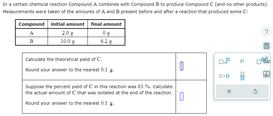 Solved n a certain chemical reaction Compound A combines | Chegg.com