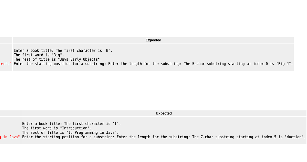 Solved pls help me fix the code, Make it run out LIKE THE | Chegg.com