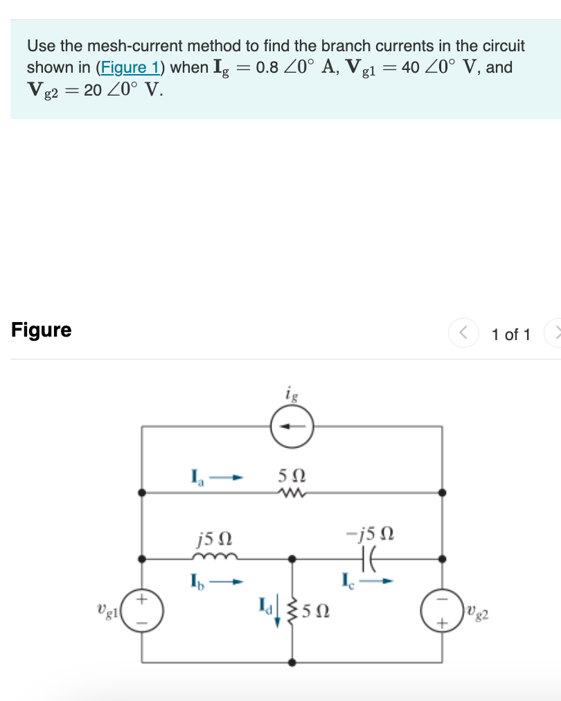 Solved Use the mesh-current method to find the branch | Chegg.com