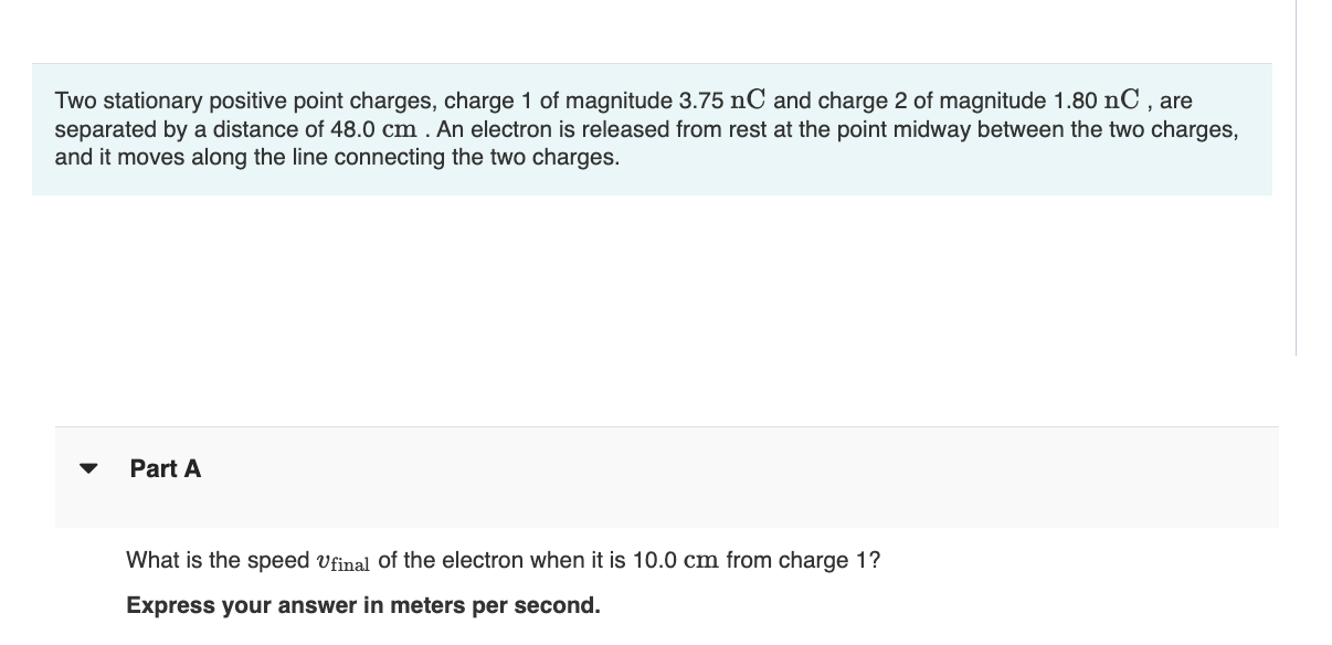 Solved Two stationary positive point charges, charge 1 of | Chegg.com