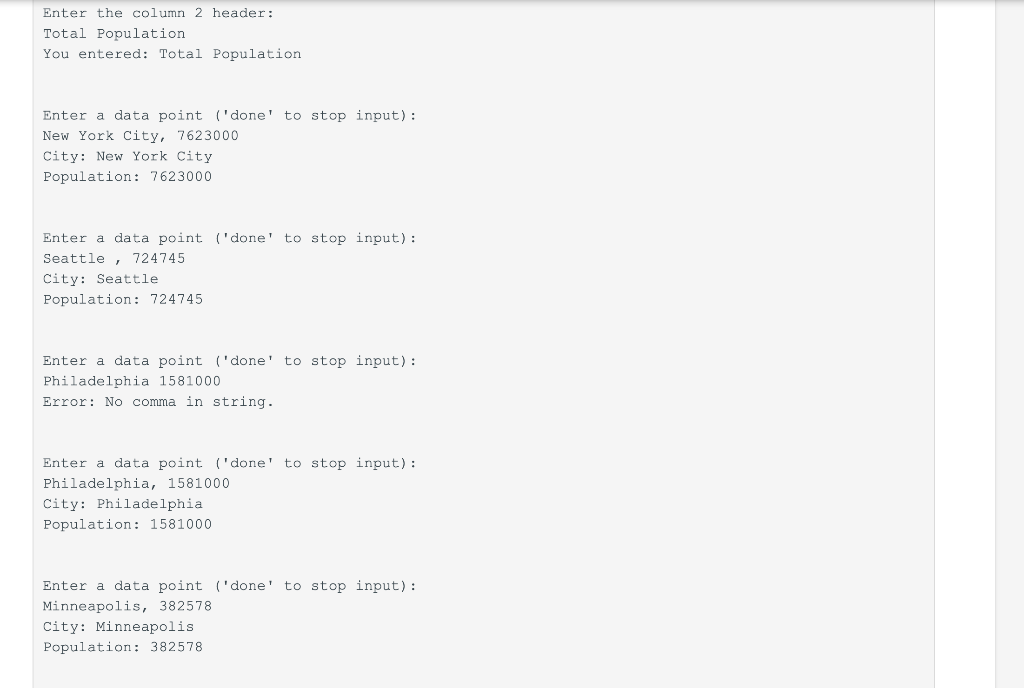 Solved 17.2 PROJECT 2: Statistics and Visualization of Data | Chegg.com