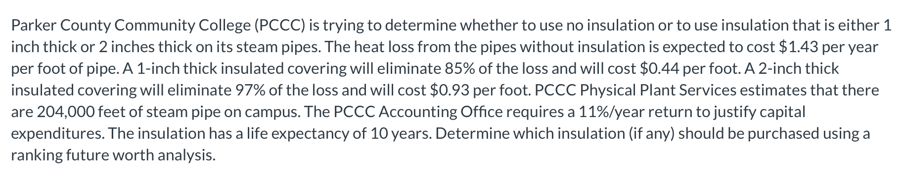Solved Parker County Community College (PCCC) is trying to | Chegg.com