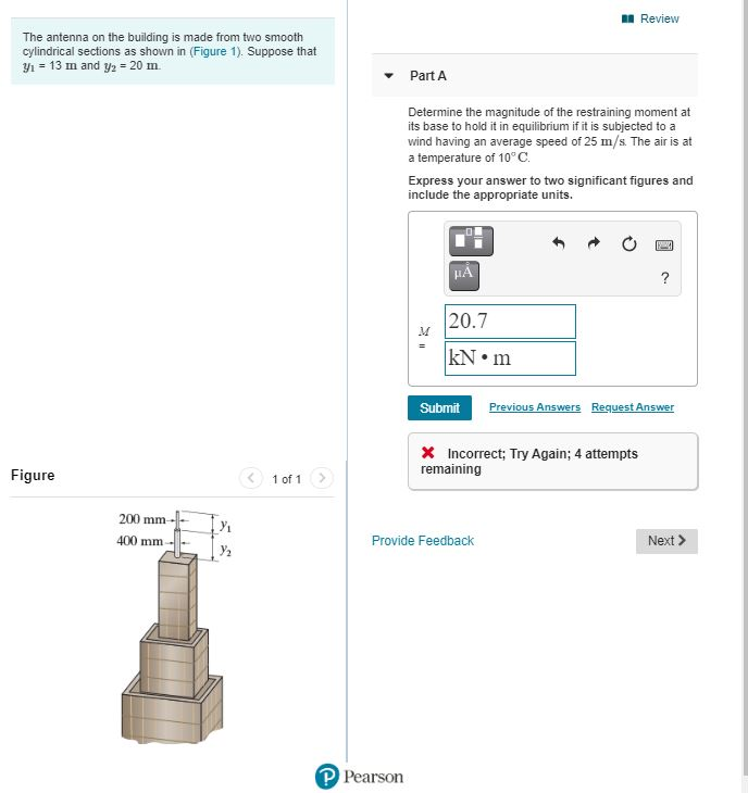 Solved A Review The antenna on the building is made from two | Chegg.com