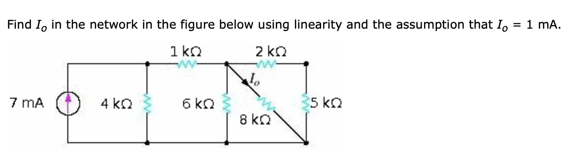 Solved Find Io in the network in the figure below using | Chegg.com
