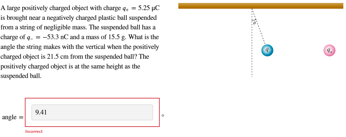 Solved A large positively charged object with charge | Chegg.com