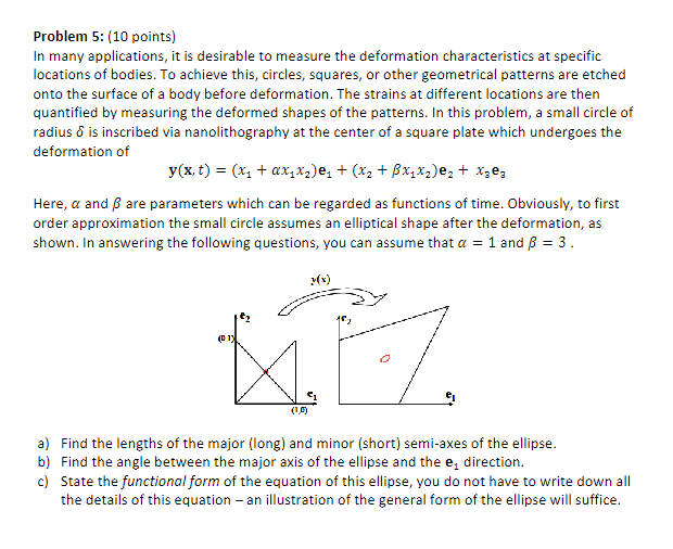 Solved Problem 5 10 Points In Many Applications It Is