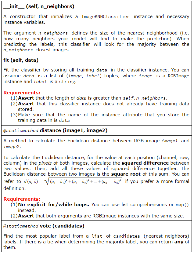 Solved USE PYTHON3; DO NOT IMPORT ANY PACKAGES Please do all | Chegg.com