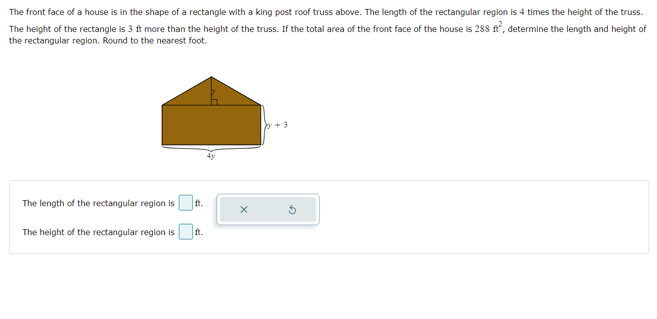 Solved The front face of a house is in the shape of a | Chegg.com