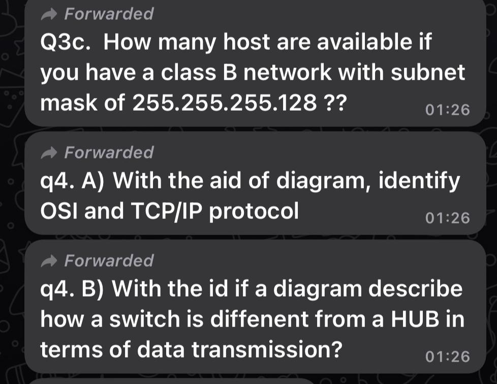 Solved ⇒ Forwarded Q3c. How many host are available if you | Chegg.com