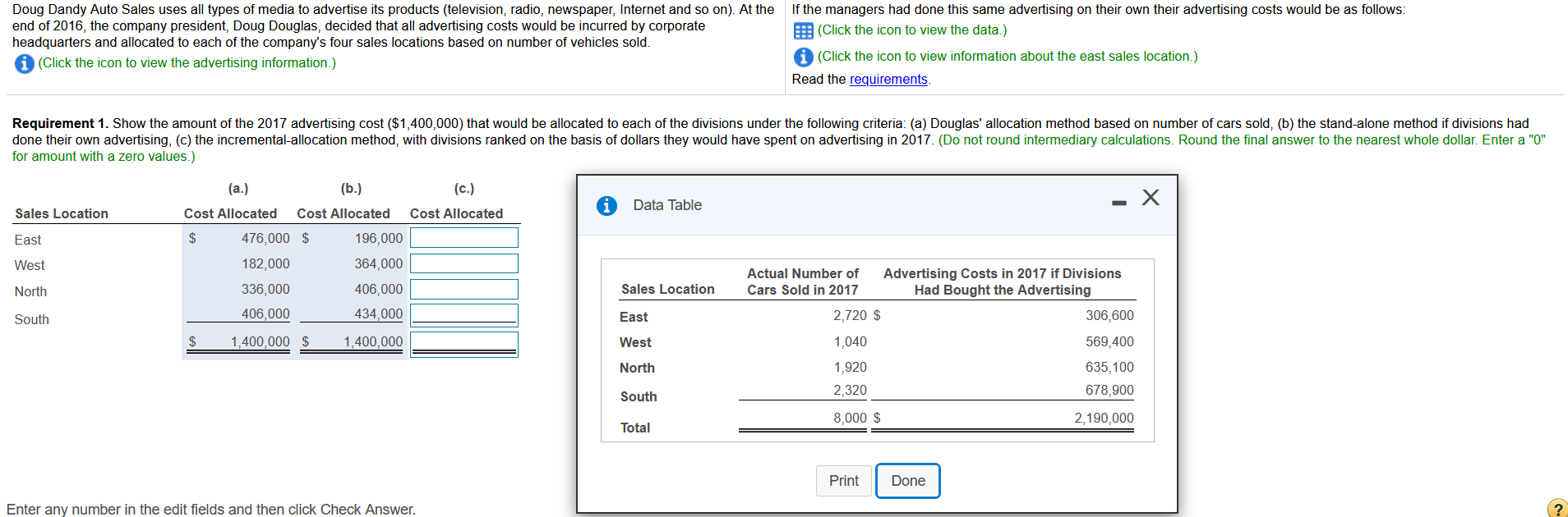 Solved Need to solve for C. The incremental-allocation | Chegg.com Solved Need to solve for C. The incremental-allocation | Chegg.com