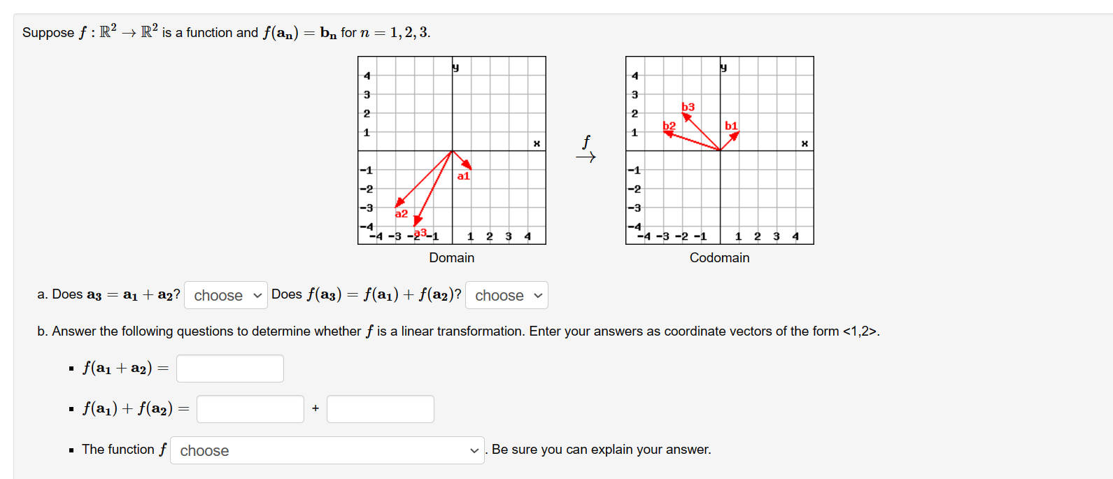 Solved Suppose f:R2→R2 is a function and f(an)=bn for | Chegg.com
