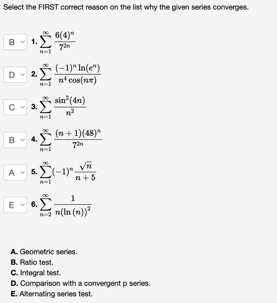 Solved Select the FIRST correct reason on the list why the | Chegg.com