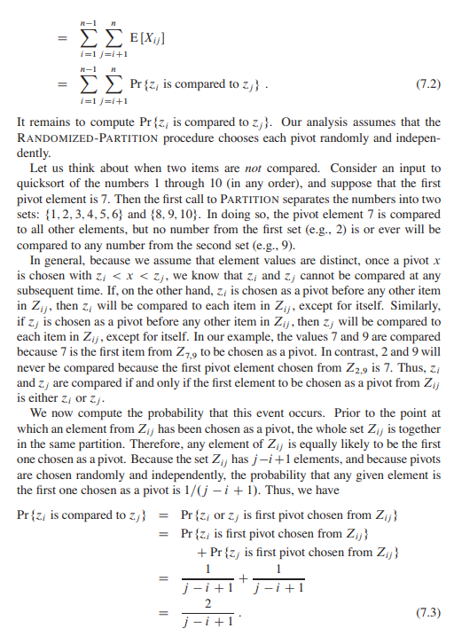 Solved The analysis of the expected running time of | Chegg.com