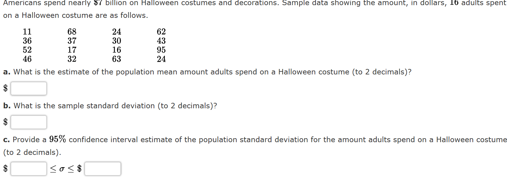 Solved Americans Spend Nearly 7 Billion On Halloween