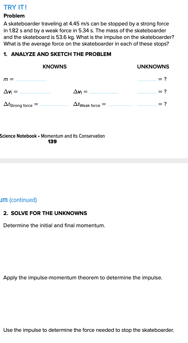 Solved TRY IT! Problem A skateboarder traveling at 4.45 m/s | Chegg.com