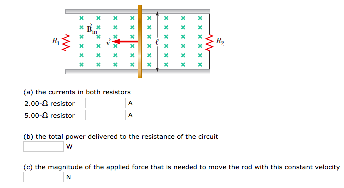 Solved A conducting rod of length ℓ = 35.0 cm is free to | Chegg.com