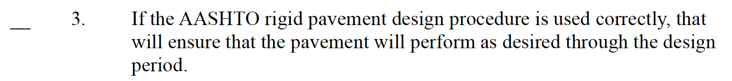 If the AASHTO rigid pavement design procedure is used | Chegg.com