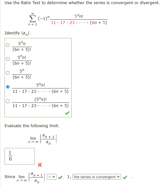 Solved Use the Ratio Test to determine whether the series is | Chegg.com