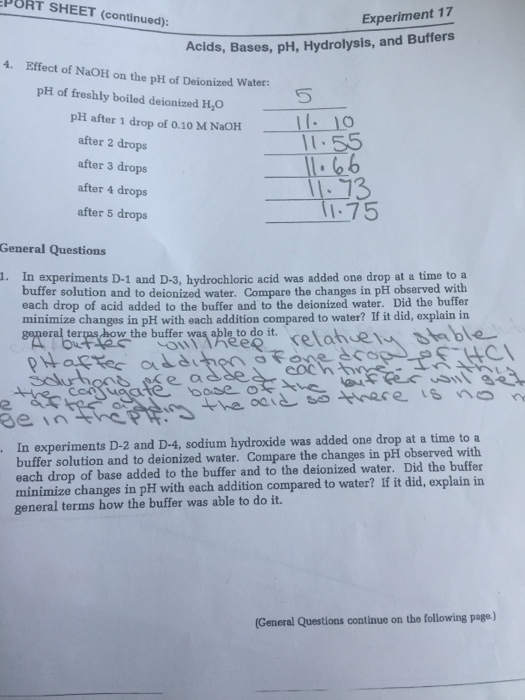 Solved A. Measuring the pH of common Acids and Bases pH (by | Chegg.com