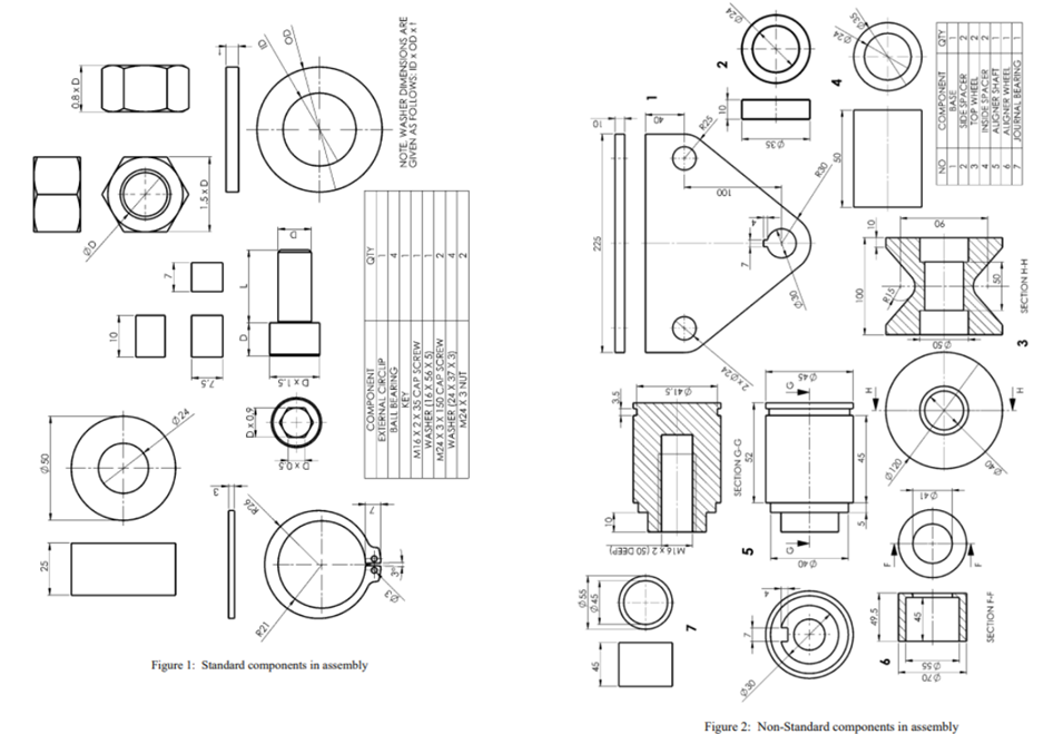 Figure 2: Non-Standard components in assembly | Chegg.com