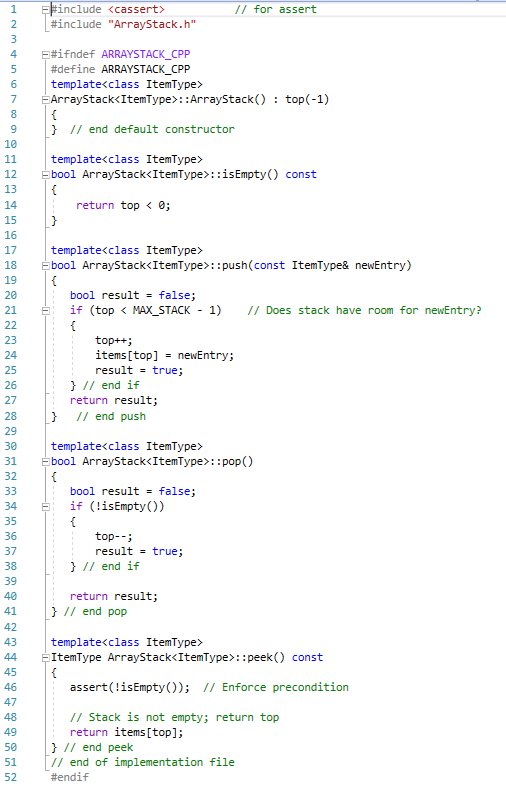 In C Arraystack Stackinterface H And Arrary Chegg