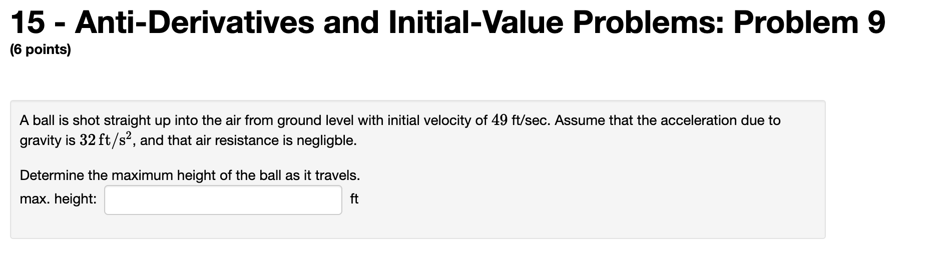 Solved 15 - Anti-Derivatives and Initial-Value Problems: | Chegg.com