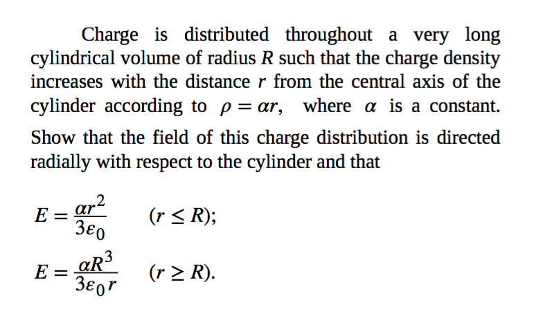 Solved Charge is distributed throughout a very long | Chegg.com
