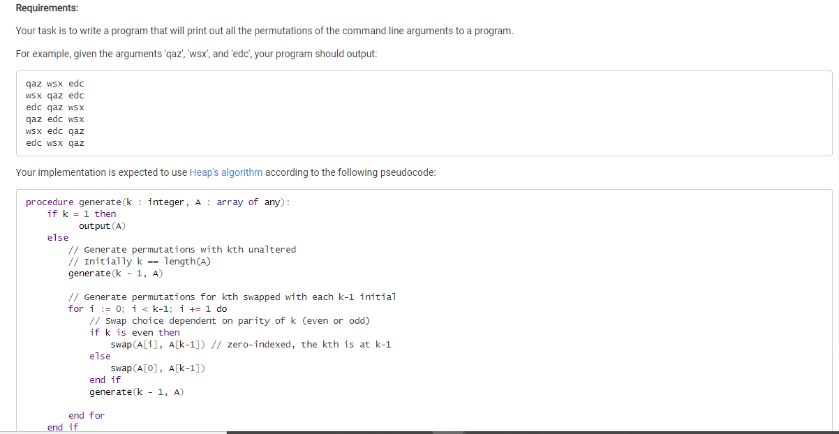 Solved Requirements: Your task is to write a program that | Chegg.com