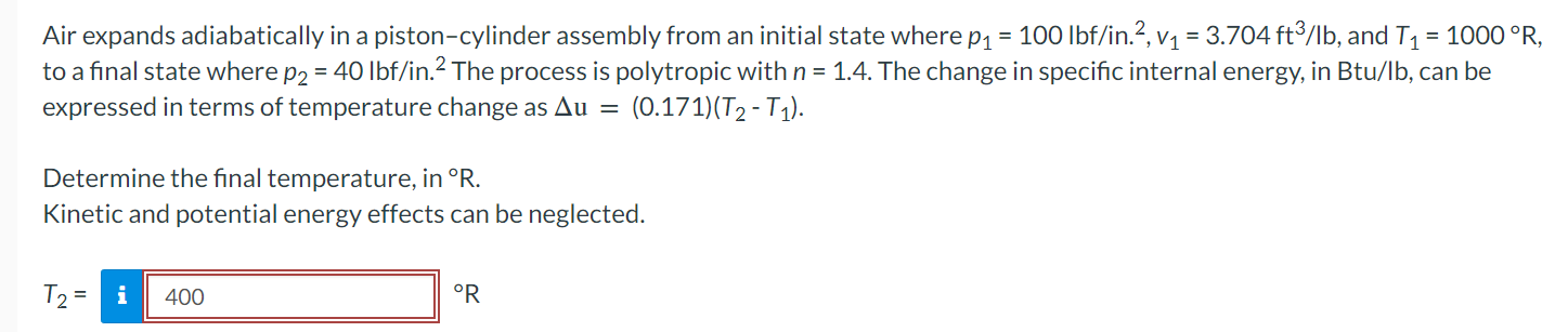 Solved Air expands adiabatically in a piston-cylinder | Chegg.com