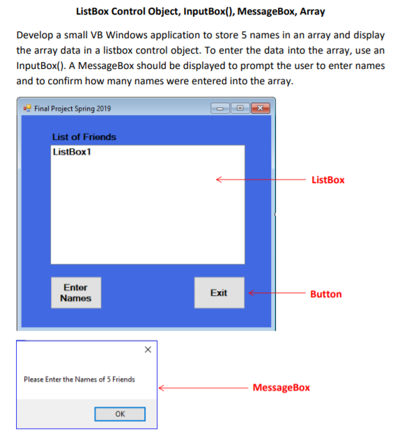 Listbox Control Object Inputbox Messagebox Array 3449
