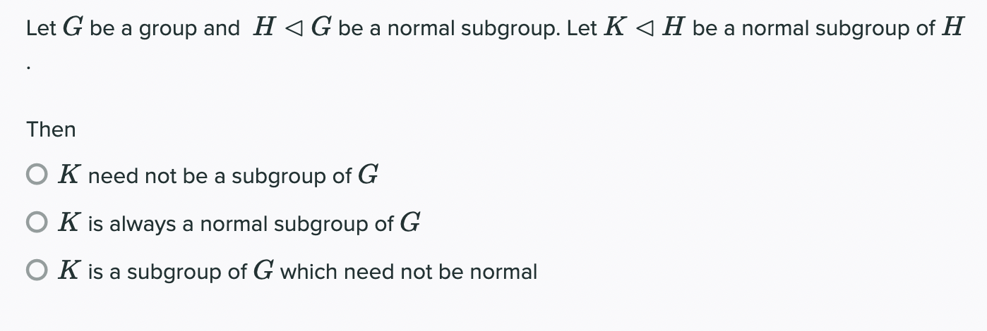 Solved Let G be a group and H G be a normal subgroup. Let | Chegg.com
