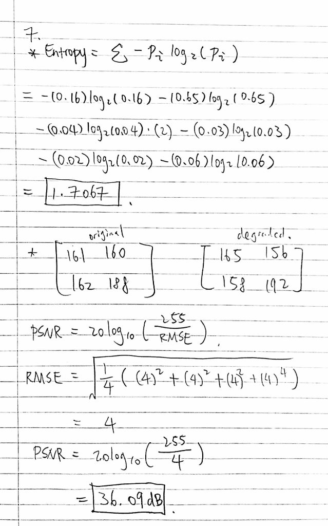 7. (5%) What is the entropy of the source symbol set | Chegg.com