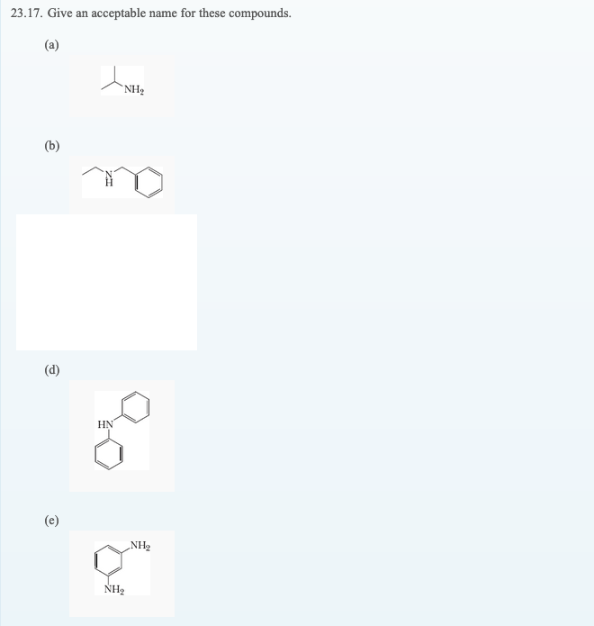 Solved 23.17. ﻿Give an acceptable name for these | Chegg.com