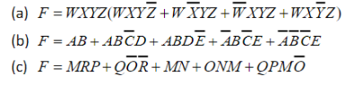 Solved Use switching algebra theorems to simplify each of | Chegg.com