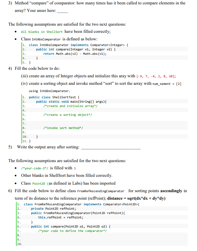 II. [25 points Shell Sort is given the following: 1. | Chegg.com
