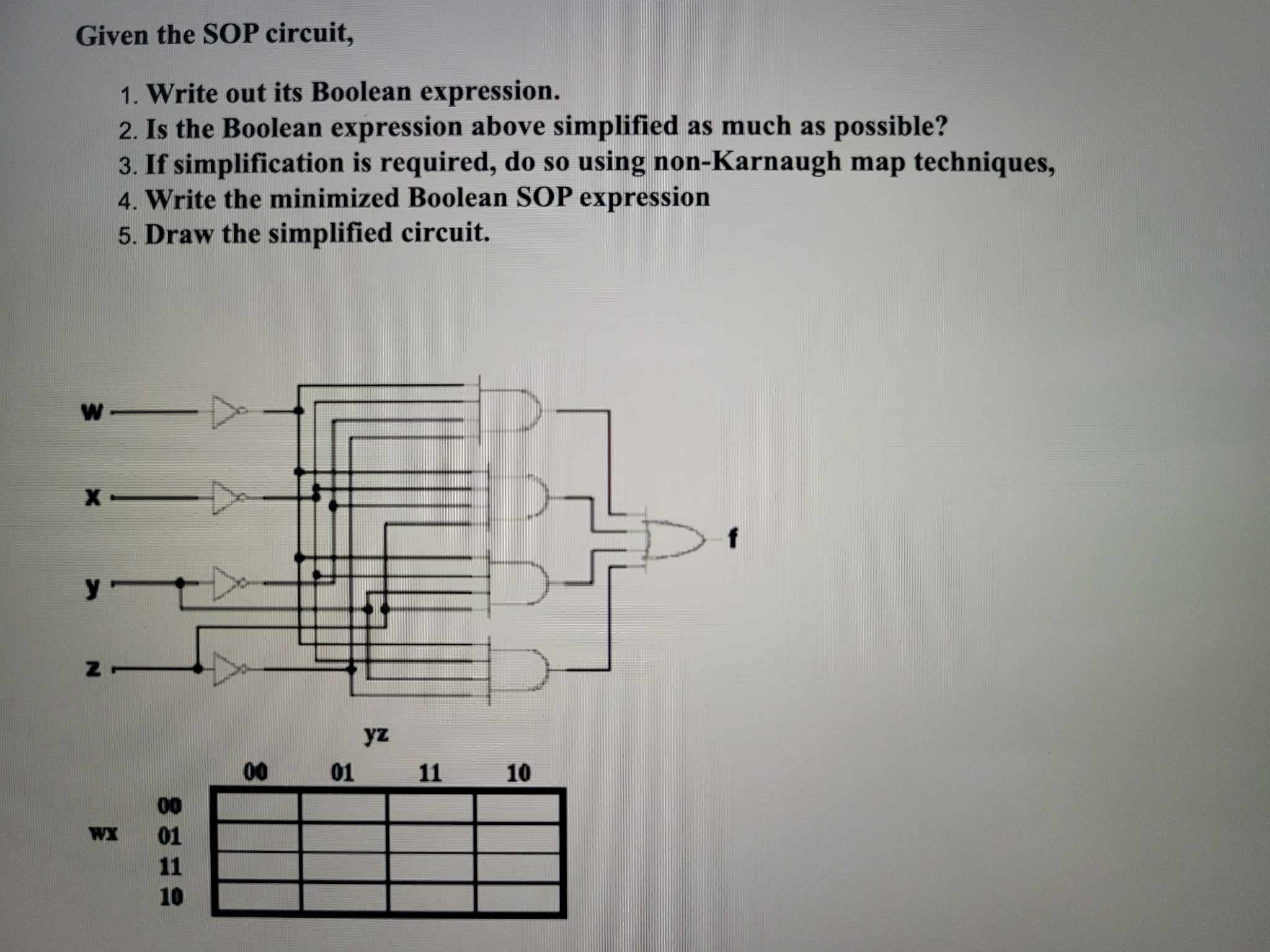 Solved Digital logic. Clear and full process, please. | Chegg.com