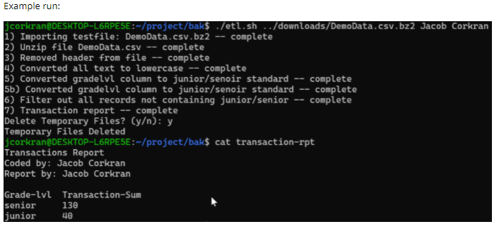 Solved Linux Bash Assignment Overview This project will | Chegg.com