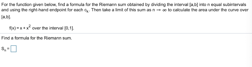 Solved For the function given below, find a formula for the | Chegg.com