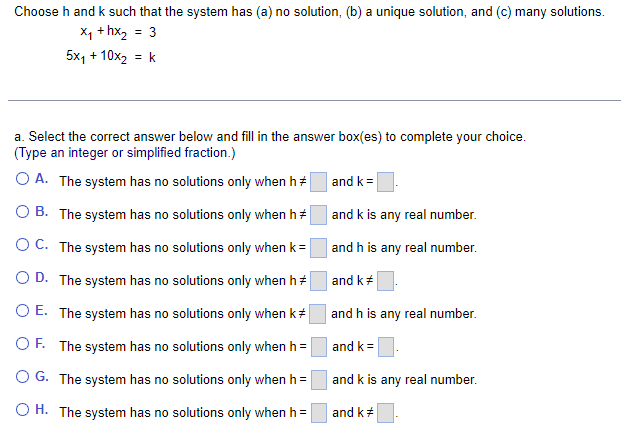 Solved Describe the possible echelon forms of a nonzero 2×2 | Chegg.com