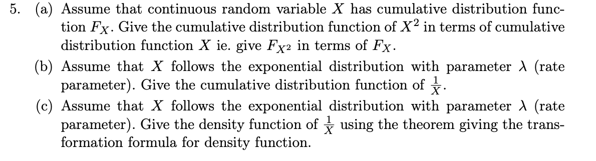 Solved A Assume That Continuous Random Variable X Has 7431