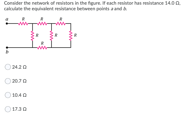 Solved Consider the network of resistors in the figure. If | Chegg.com