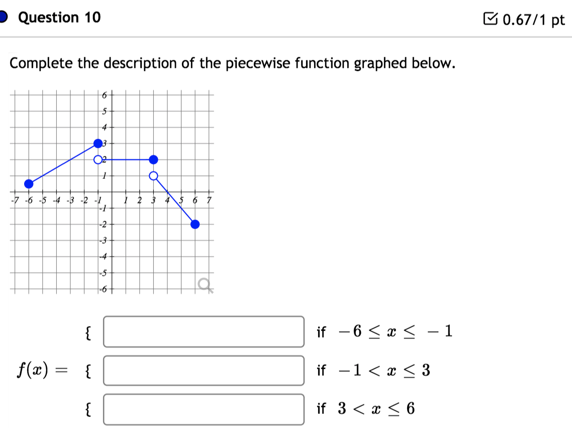 Solved Complete the equation for the piecewise function | Chegg.com