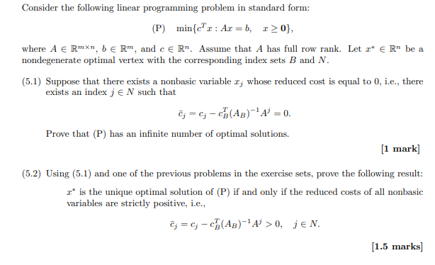 Solved Consider the following linear programming problem in | Chegg.com