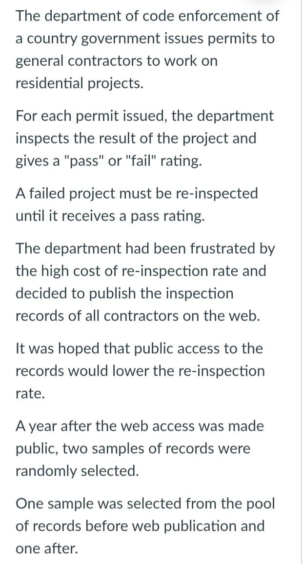 Solved The department of code enforcement of a country | Chegg.com