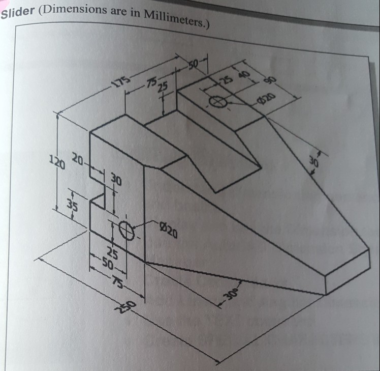 Solved Please provide multiview 2d drawings. front, top, | Chegg.com