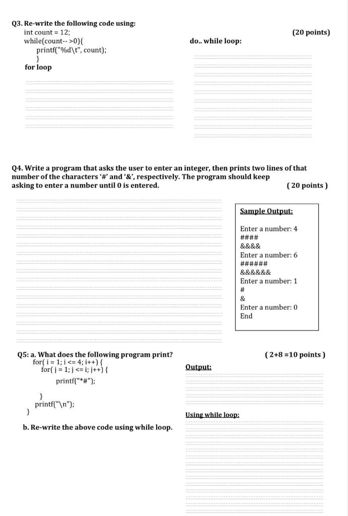 Solved Homework 3 Q1. Write a C statement or a set of | Chegg.com