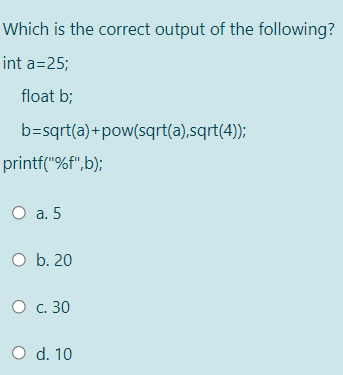 Solved Identify the correct syntax of a declaring a floating | Chegg.com