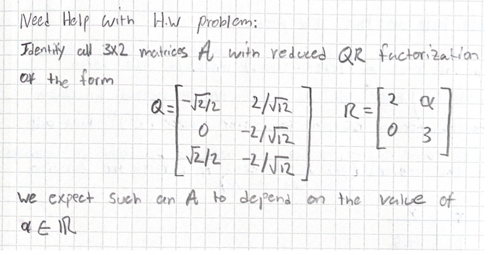 Solved Need Help with How Problem: Identity call 3x2 | Chegg.com