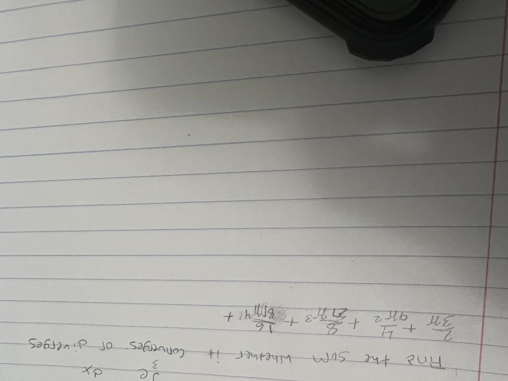 Solved Sotamp jo 56709 { 11 + 86ए + श 2146 3 + Find the Sum | Chegg.com