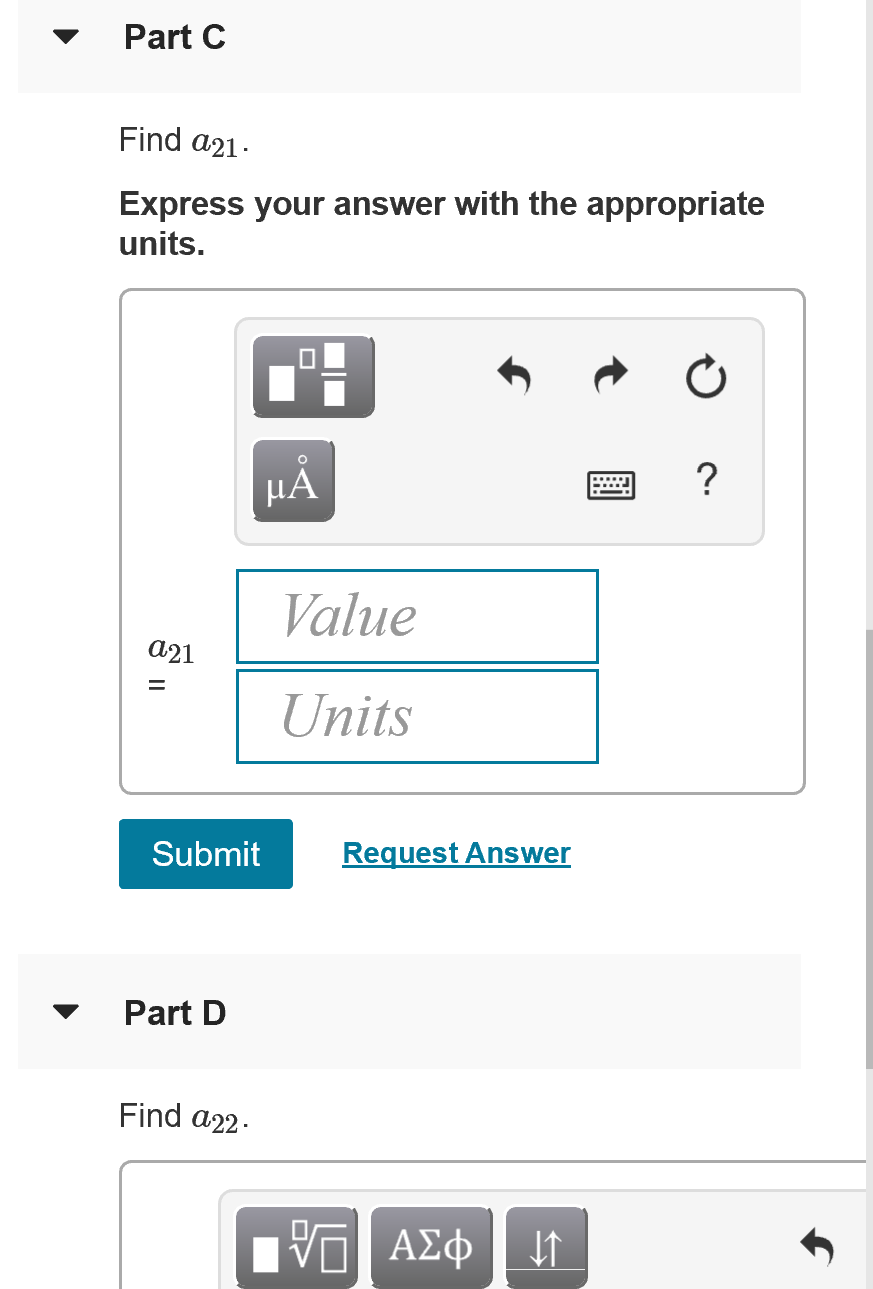 Solved Review Constants Part A Find the a parameters for the | Chegg.com